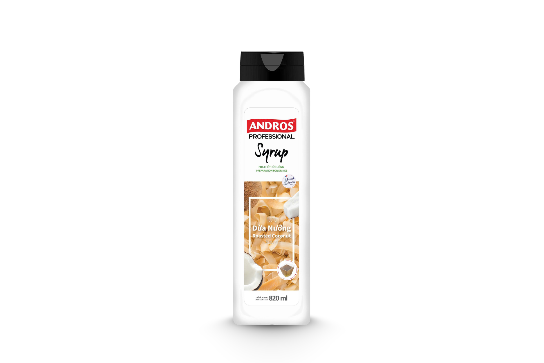 ANDROS SYRUP DỪA NƯỚNG 820ML - ROSTED SYRUP (8/T)