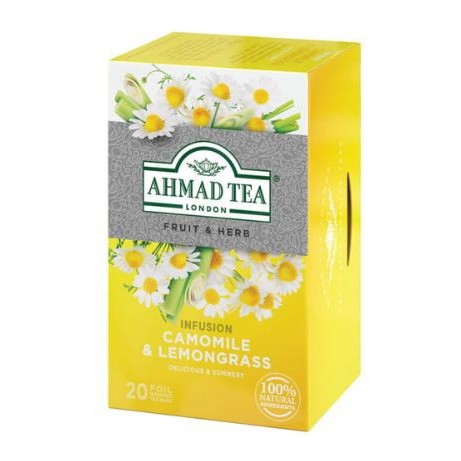 Trà thảo mộc Hoa Cúc và Sả 30g - Ahmad Camomile & Lemongrass 30g